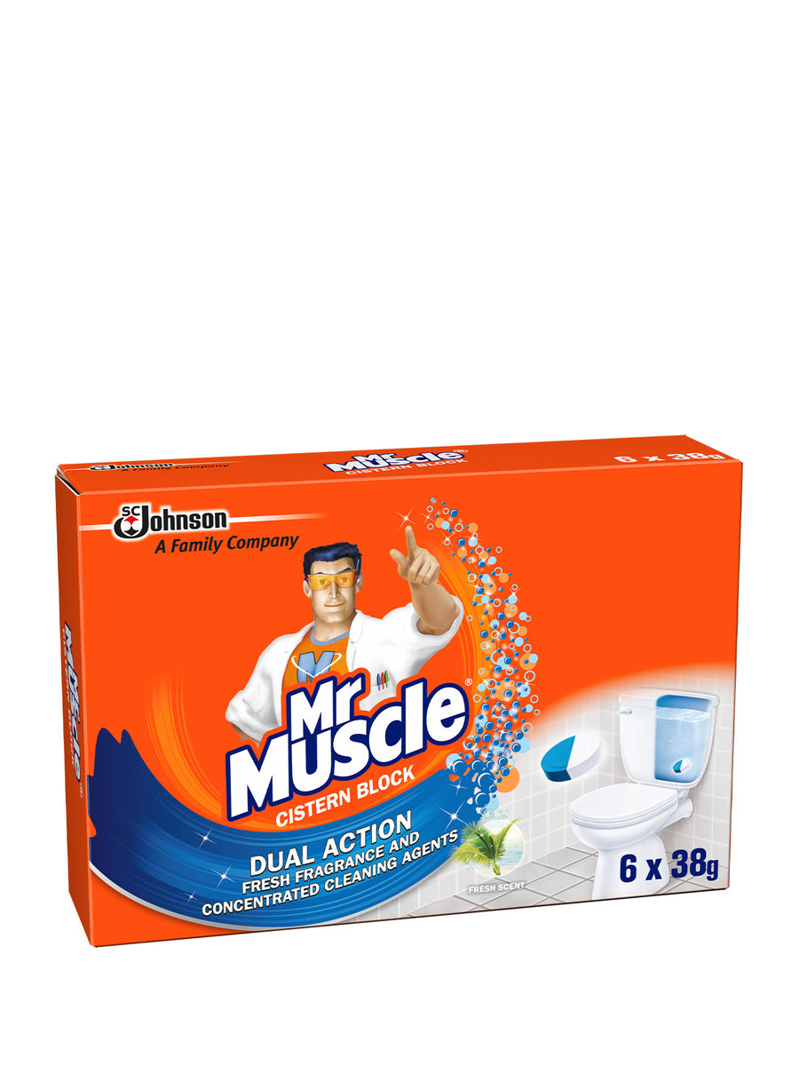 MR MUSCLE ACTIVE CLEAN IN-CISTERN BLOCK 6X38G – Village Grocer - Subang ...